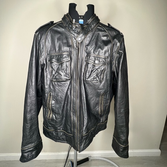 Black Rivet | Jackets & Coats | Black Rivet Leather Jacket Size M ...